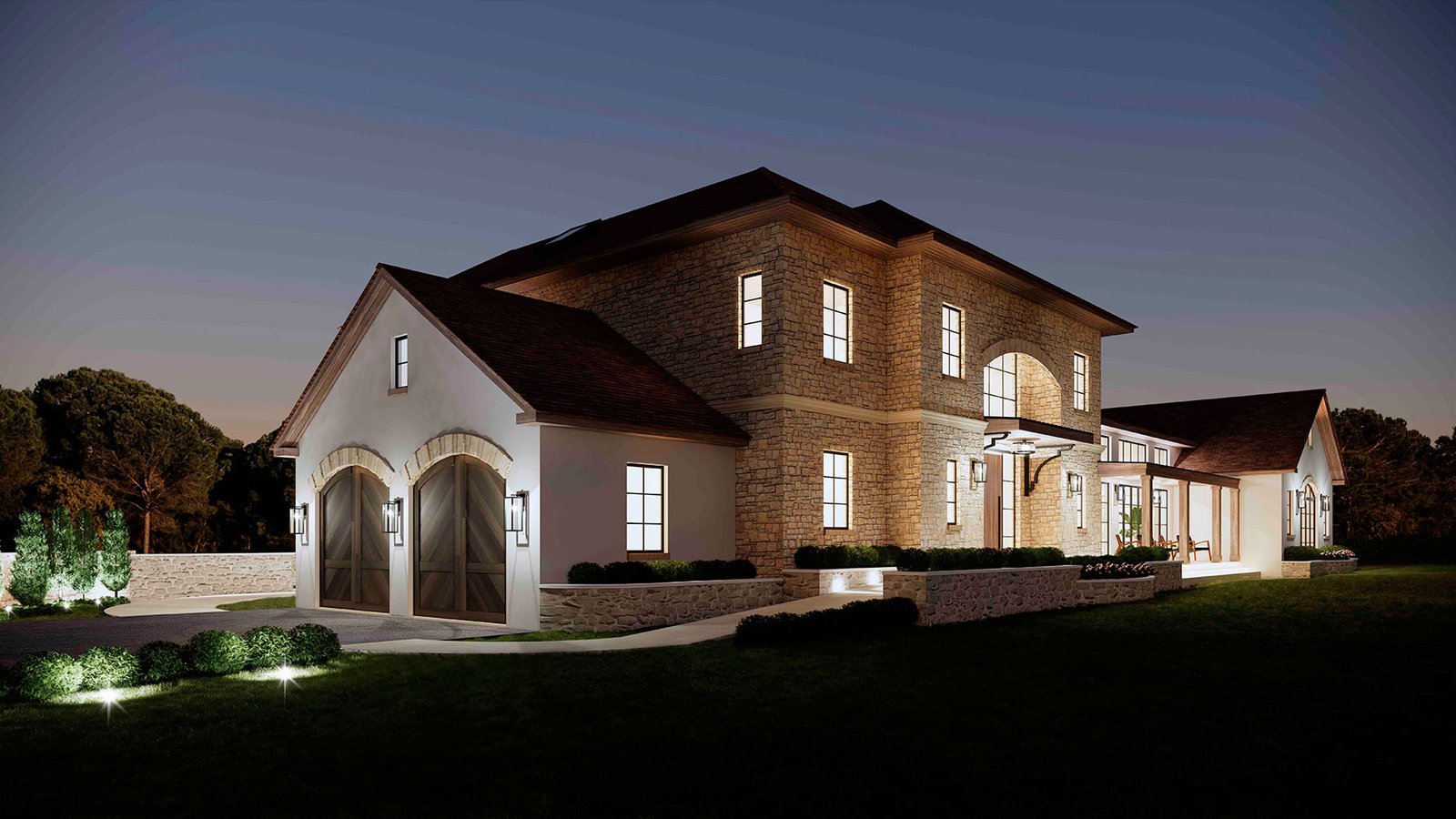 French Country High-Performance New Home Design | Fractal Architects