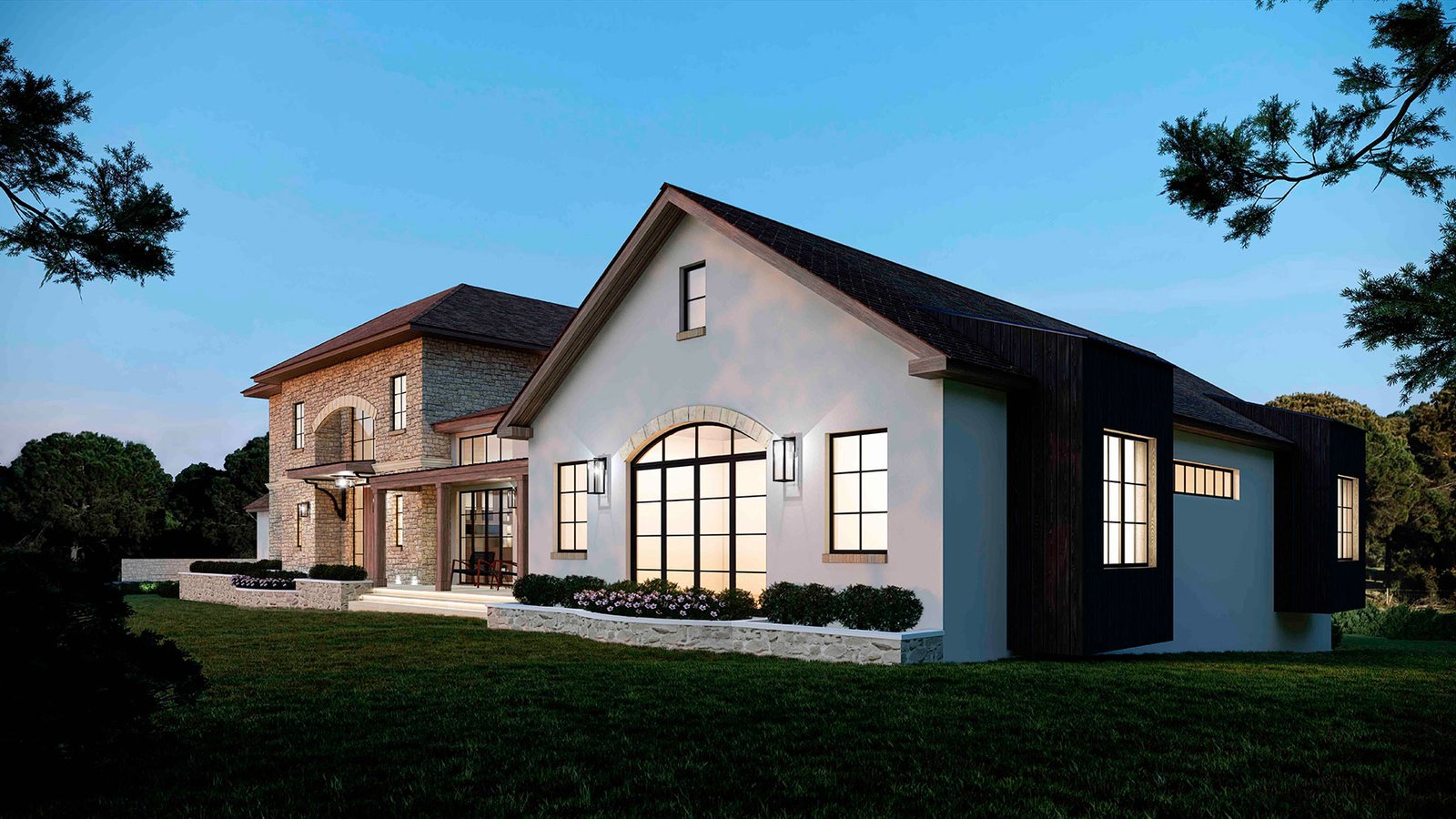 French Country High-Performance New Home Design | Fractal Architects